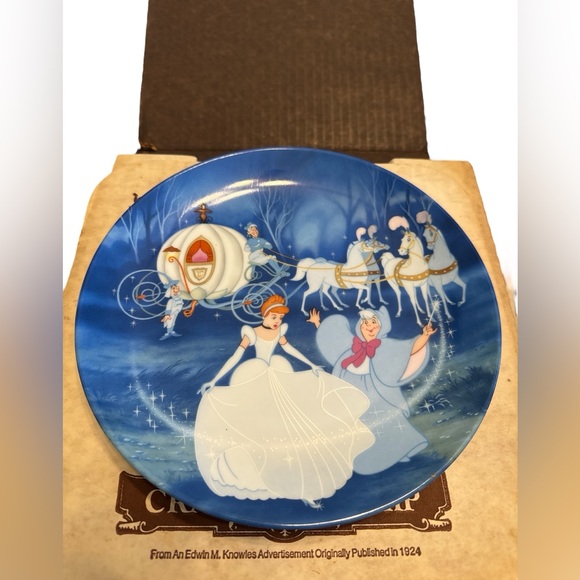 Disney | Accents | Disney Cinderella 988 Collectors Plate Fine China ...